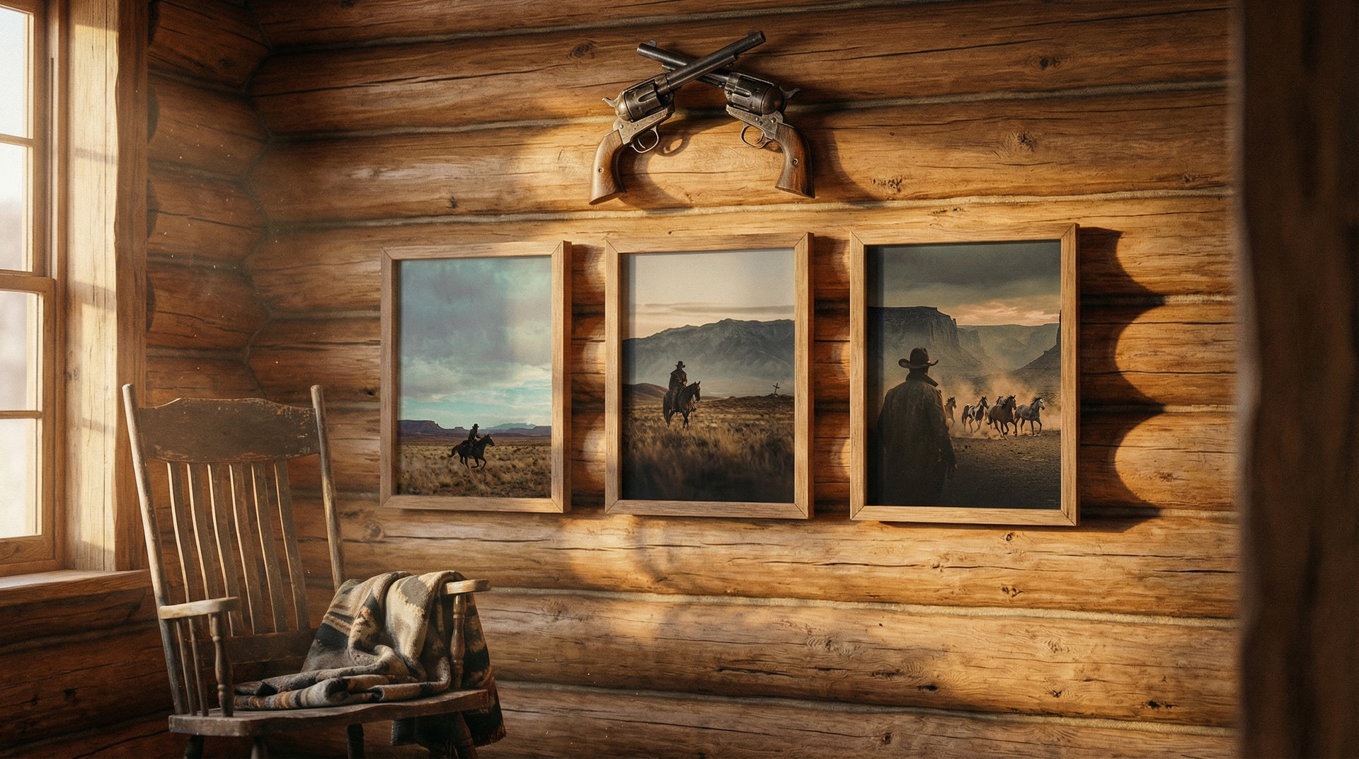 ALL PRINTS – Crossed Revolvers